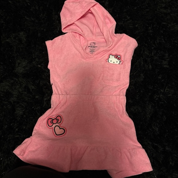 Hello Kitty | Dresses | Hello Kitty Pink Terry Cloth Outfit | Poshmark